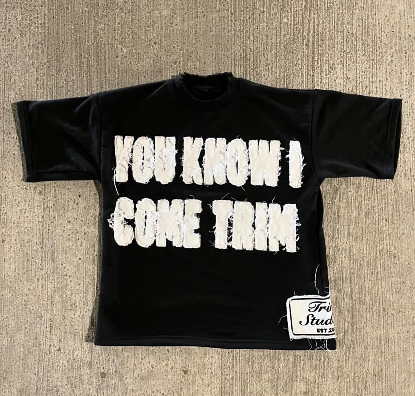 003 T-Shirt 300 GSM With Distressed Embroidery Comfortable Fabric ...